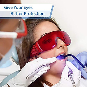 Dental Eyewear for Teeth Whitening Light, Eye Shield Safety Glasses LED Protective Goggle
