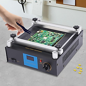 Preheating Rework Station, 110V 853A 600W SMD PCB Preheat bga Rework Station Hot Plate Preheating Oven Welder