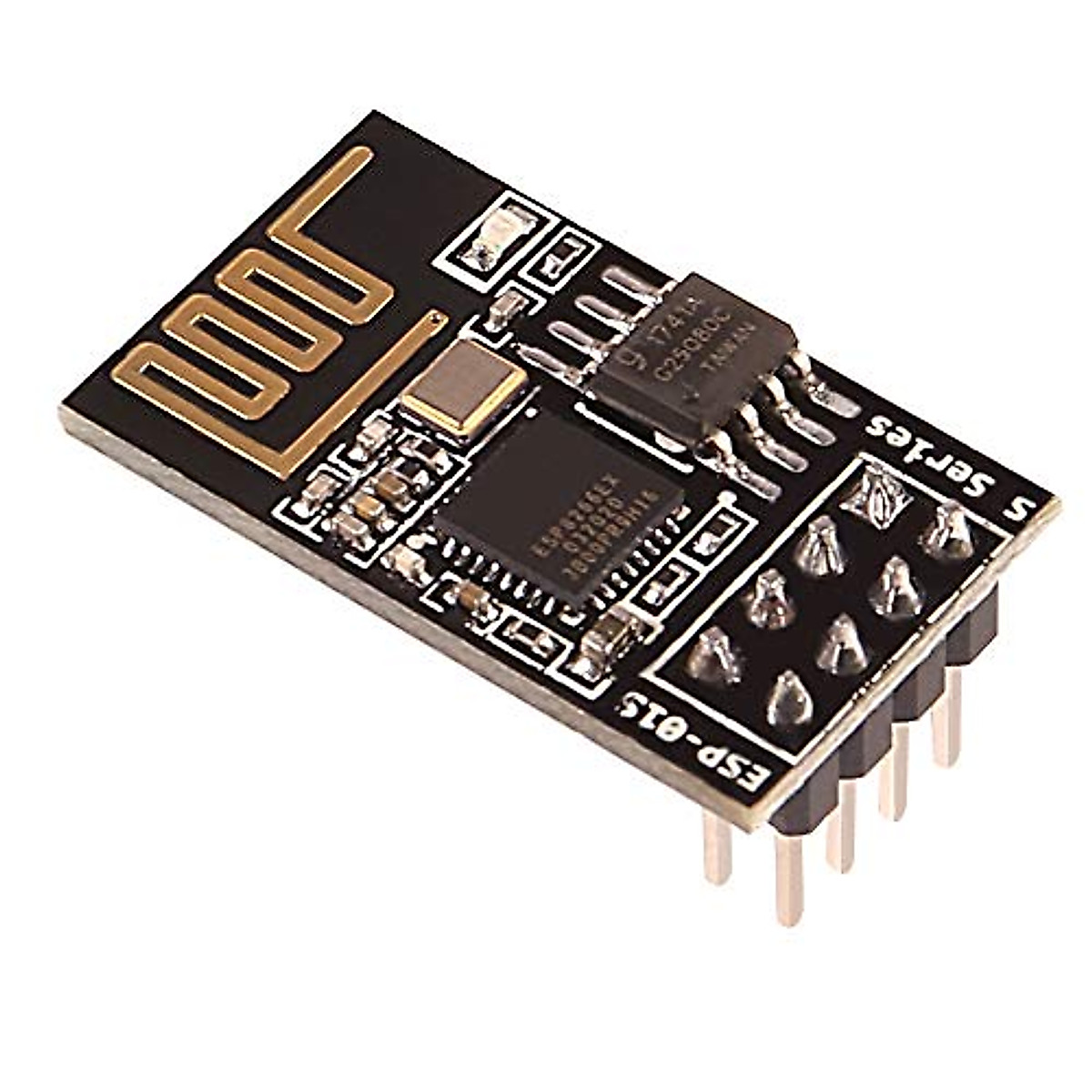 ALMOCN 4PCS ESP8266 ESP-01S Serial WiFi Module Wireless Transceiver Development Board 1MB SPI Flash DC3.0-3.6V LWIP AP+STA Compatible with Arduino