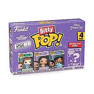 Funko Bitty Pop! Disney Princess Mini Collectible Toys 4-Pack - Peasant Belle, Pocahontas, Jasmine & Mystery Chase Figure (Styles May Vary)