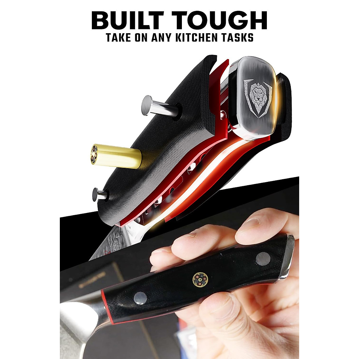 DALSTRONG Serrated Bread Knife - 10.25 inch - Shogun Series - Deli Bagel Knife - Damascus AUS-10V Japanese Super Steel - Bread Slicer Cutter Gift - Slicing Knife - Vacuum Treated - G10 Handle - Sheath