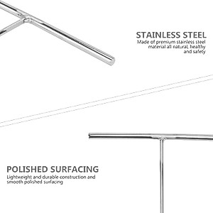 Zerodeko Crepe Spreader, Stainless Steel French Crepe Spreader T Shape Stainless Steel Crepe Maker Crepe Spreader Tool for Kitchen (Size S)