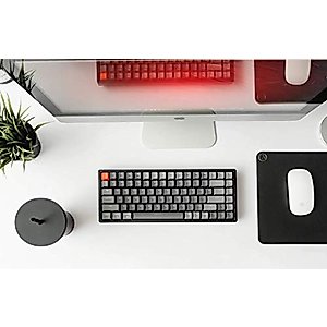 Keychron K2 Version 2 Wireless Gaming Mechanical Keyboard, Bluetooth/USB Wired Compact 84 Keys RGB LED Backlit N-Key Rollover Aluminum Frame for Mac Windows, Gateron G Pro Brown Switch