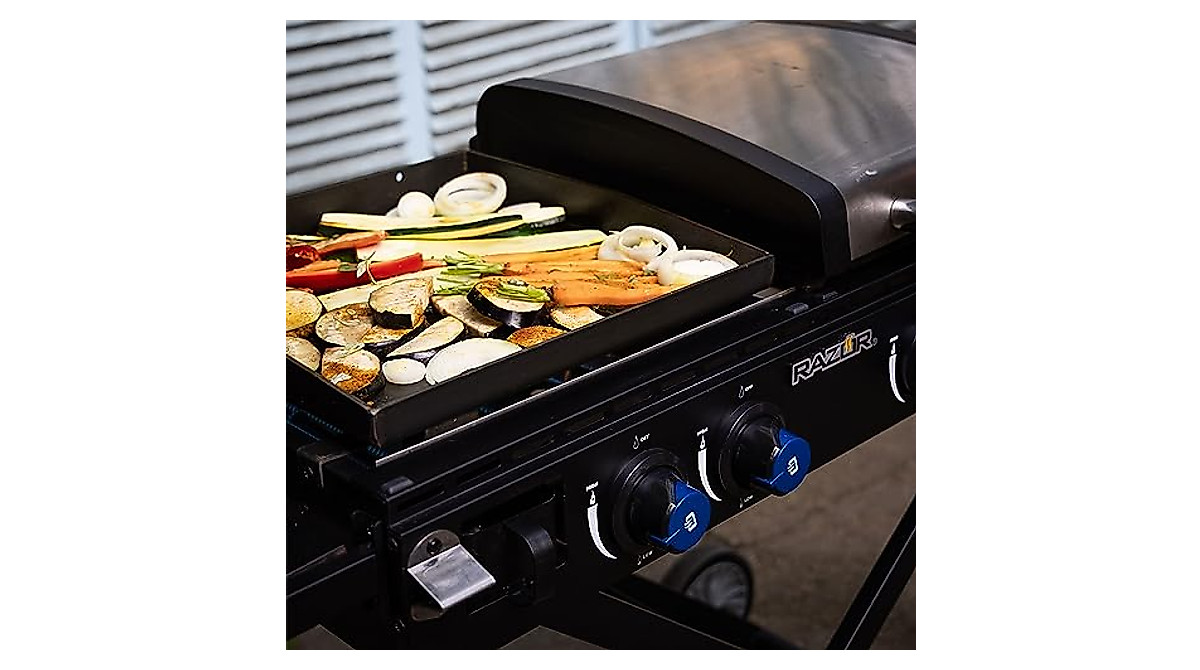 Razor Griddle Portable 4-Burner Gas Grill & Griddle