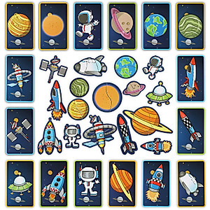 JITEBTI Space Magnetic Puzzles Play Scene 38 Piece for Kids Imagination and Creativity,Easy to Carry Kids Magnetic Travel Games, Learning & Educational Space Toys for Kids Age 3