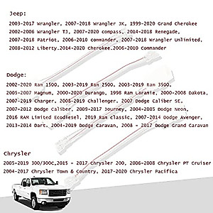 RED WOLF Aftermarket Front Rear Door Speaker Wire Harness Connector Plug Adapter 72-6514 for 2002-2019 Jeep Wrangler JK, Chrysler, Dodge Vehicles 4 PCS