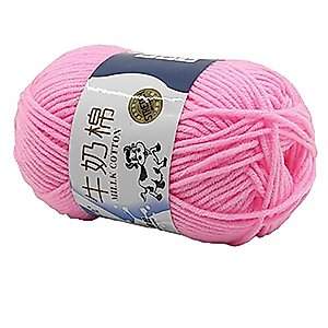 2 Set 1 Roll 5-Strand Wool Yarn Soft Warm DIY Beginner Needlework Hand Knitting Crochet Yarn Ball for Sewing Shop Crochet Yarn
