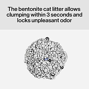 pidan Cat Litter Bentonite Vacuum Packing Ultra Absorbent and Fast Drying Clumping Within 3S with Activated Carbon (13.2lb×1bag)