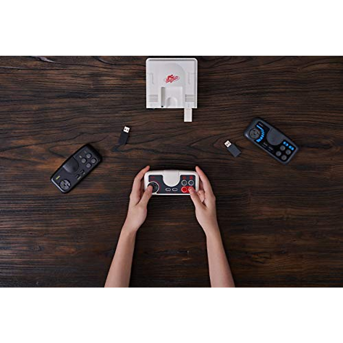 8Bitdo PCE 2.4G Wireless Gamepad for PC Engine Mini, PC Engine CoreGrafx Mini, TurboGrafx-16 Mini & Nintendo Switch (PCE Edition)
