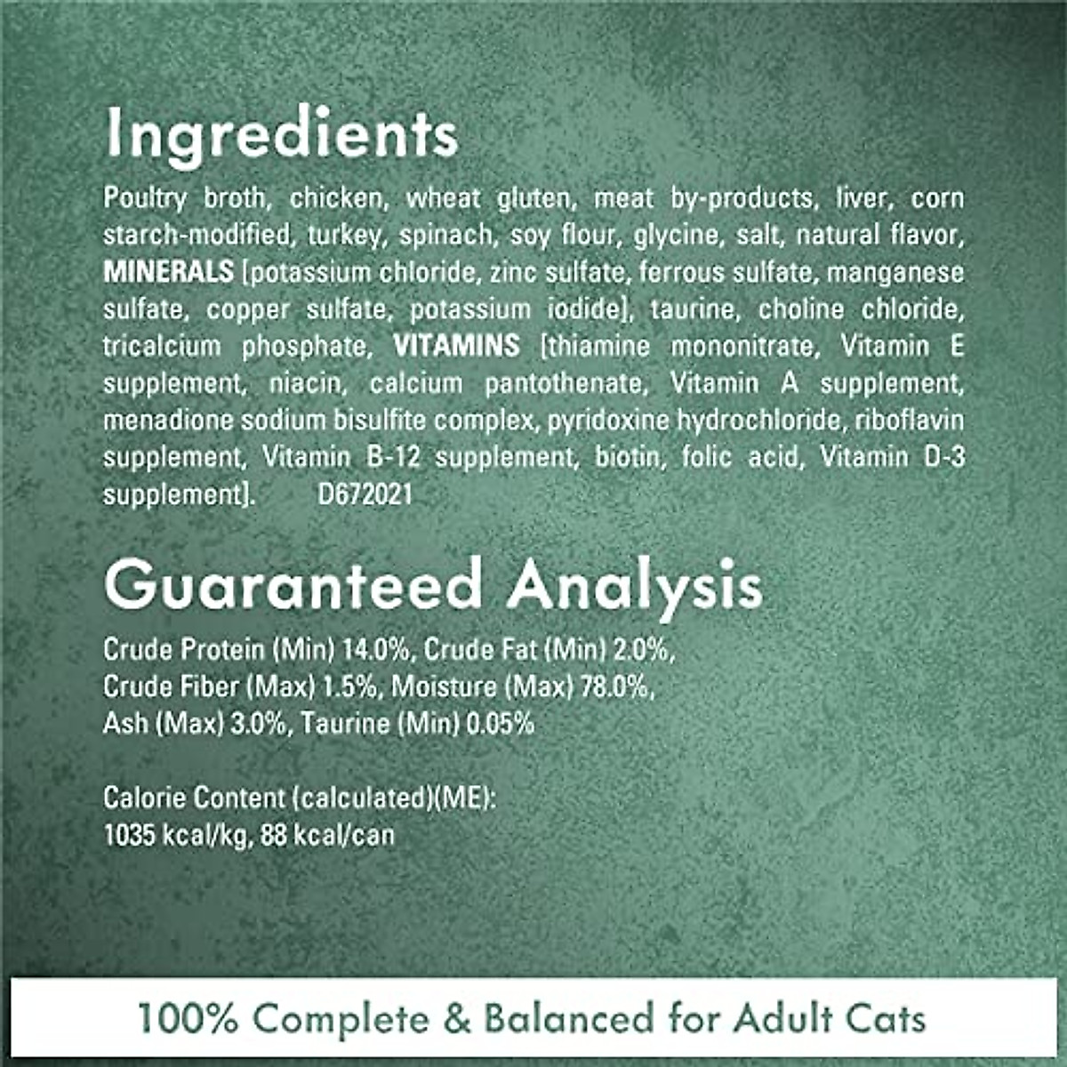 Purina Fancy Feast Wet Cat Food Medleys Shredded White Meat Chicken Fare With Spinach in Savory Cat Food Broth - (24) 3 oz. Cans