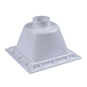 Oatey 42721 Floor-Mounted Utility Sink with 3 in. Socket, White, Small