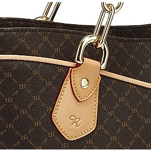 Signature Brown Trendy Traveler's Tote by Rioni Designer Handbags & Luggage