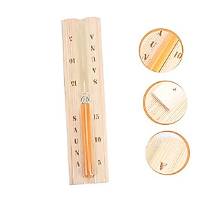 HEMOTON 1pc Sauna Timer Sauna Room Timer Wooden Hourglass Timer Clocks Sauna Room Hourglass 10 Minutes Snad Timer Sauna Room Clock Sand Timer Hourglass Steam Decorate to Rotate