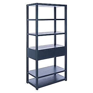 Safavieh Home Collection Johni Navy and Gold 5-Shelf Storage Etagere