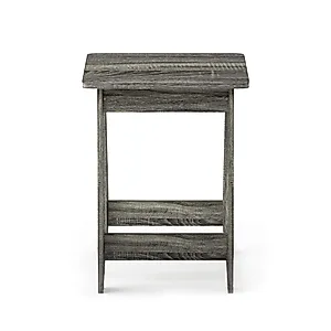 Furinno Beginning End Table, French Oak Grey