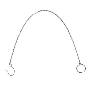 BodyJewelryOnline 20 Gauge Nose Hoop Ring, Attached Silver Chain, C-Shaped Upon Wearing, 8mm - 5/16" Diameter, 6” Long Chain, Earring Fits Any Piercing Hole, Nickel-Free, Hypoallergenic