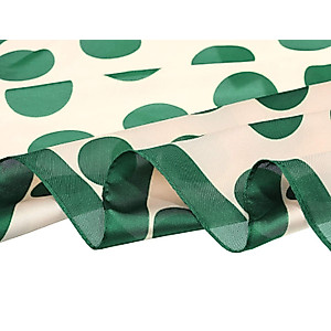 Allegra K 70cm Polka Dots Square Scarf Neck Scarves Kerchief Neckerchief Headband for Women 70 * 70cm/ 27.56 * 27.56 inches(L*W) Green