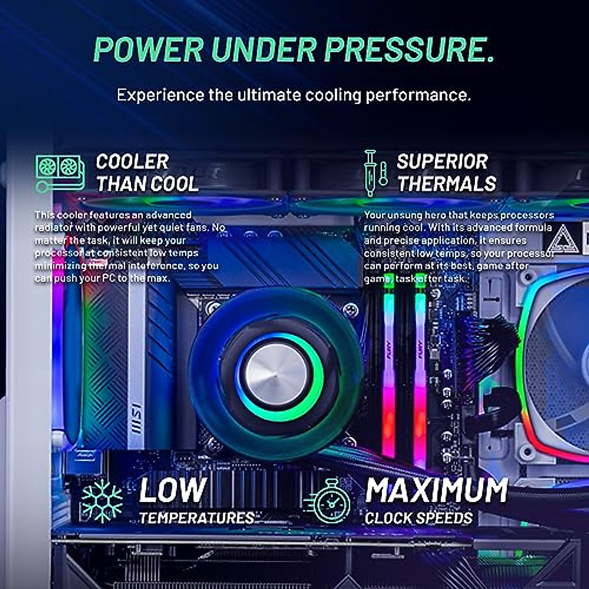 Skytech Gaming Azure PC Desktop – AMD Ryzen 9 7900X3D 4.4 GHz, NVIDIA RTX 4080, 1TB NVME Gen4 SSD, 32GB DDR5 RAM RGB, 1000W Gold PCIE 5.0 PSU, 360mm AIO, 11AC Wi-Fi, Windows 11 Home 64-bit,White