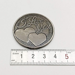 Lucky Love Coin I Love You Commemorative Coin, Commemorative Coin Lucky Love Words Romance Couple Collection Art Gifts Souvenir