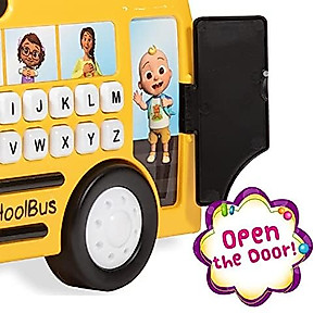 Spark Create Imagine Cocomelon Unisex Bus with Storage Space | 36 Interactive Buttons Alphabet, Numbers 1-9, 5 CoComelon Nursery Rhymes (18-36 Months)