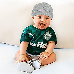 Zando Baby Hats and Baby Mittens Newborn Cotton Baby Beanies for Boys Grils Infant Beanie Caps 1 Pack White One Size