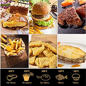 4-QT Electric Air Fryer - Double Knob Operation Oilless Air Fryers, Reduce Grease Cooks Air Fryer, Easy to Clean Air Fryer, Can Make French Fries, Fried Chicken Wings, Grilled Fish, Fried Steak