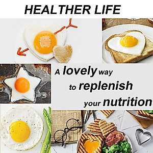 Fried egg model for Cooking, Egg Ring Molds, 5Pcs Fried Egg Stainless Steel Mold Ring for Kitchen breakfast