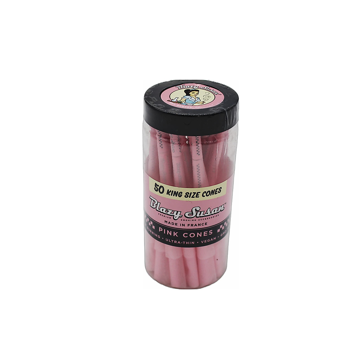 BLAZY SUSAN PINK 50 KING SIZE CONES