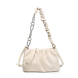 seOSTO Medium Crossbody Bag, Multifunctional Triple Zip Pocket Leather Crossbody Bag for Women (Black)