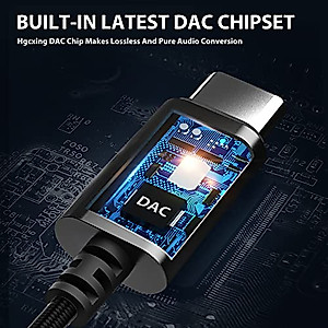 USB C Headphones for Galaxy S23 A53,HiFi Stereo Type C Earphones with Microphone Volume Control In-Ear Wired Earbuds for Samsung S22 S21Ultra S20 Z Fold4 iPad Air Pro Google Pixel 7 6 Oneplus 10 9 Pro