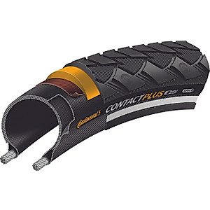 Continental Contact Plus ETRTO (42-635) 28 x 1 1/2 REFLEX Bike Tires, Black