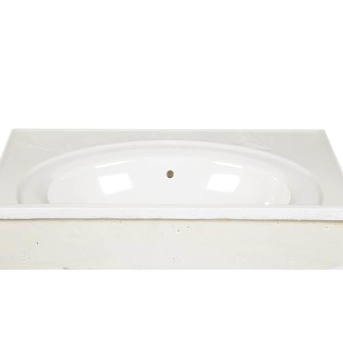 31 Inch Cultured Marble Vanity Top with Backsplash, Improved Package, Ivory – Design House, 586289