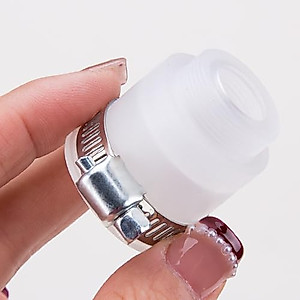 WSDMAVIS 5Pcs 360° Rotatable Universal Faucet Adapter Anti-Splash Threadless Faucet Aerator Connector for Kitchen Bathroom Home Use for 15-22mm Outlet Pipes