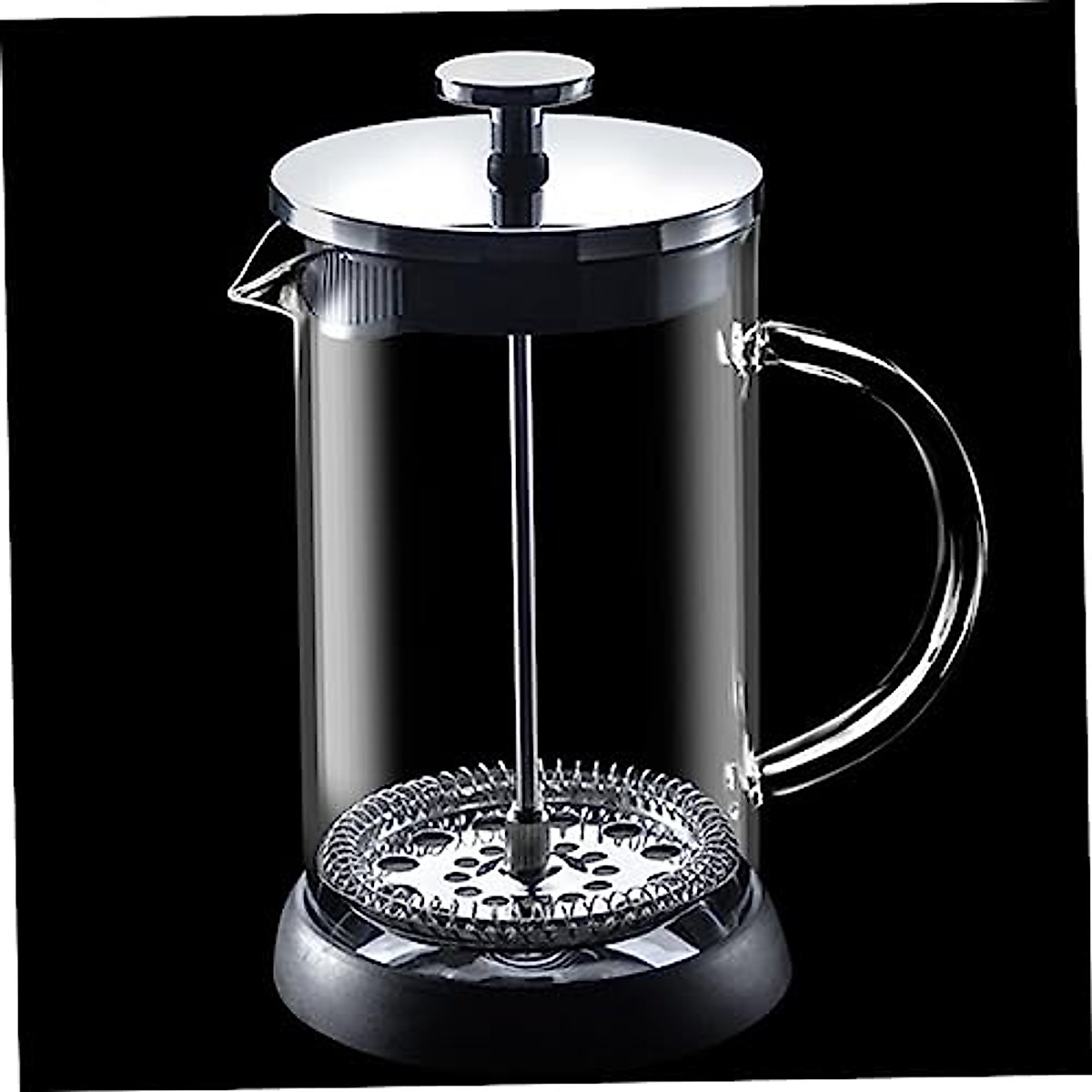 GRIRIW 1pc Heat Resistant Coffee Pot Manual Coffee Pot Tea Brewer Pot Coffee Espresso Machine Coffee Filtration Teapot Espresso Maker Manual Espresso Machine Press Tea Tumbler Black