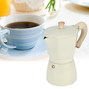 Faint Yellow Coffee Pot Ergonomic Coffee Maker without Hurting Hands for Office for Home(Seiko No. 6 pot 300ML light yellow)
