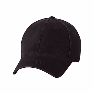 Flexfit 6997 Low Profile Garment Washed Cotton Cap - Extra Extra Large (Black)