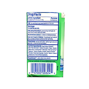 Dial Mountain Fresh Antibacterial Deodorant Bar Soap 3, 4 oz Soap Bars (Packs of 4)