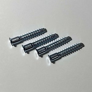 Wood Screw Part # 100211#100212 (4 Pack) 40MM Silver for IKEA Furniture Replacement