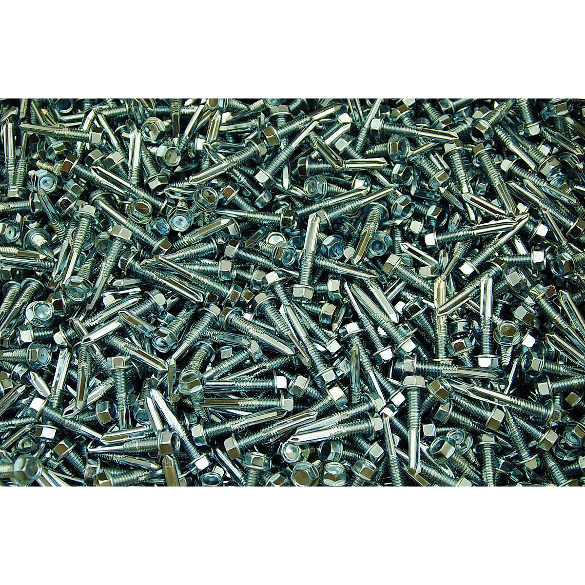 Lexar Industrial (450) TEK 5 Hex Washer Head 12-24 x 1-1/4 Self-Drilling HD Steel Screw IHW