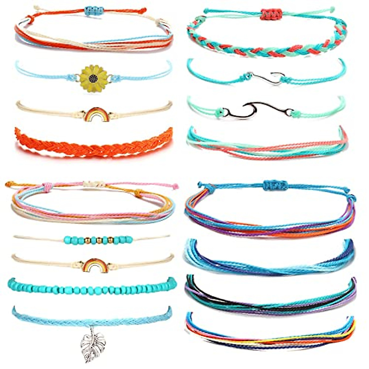 choice of all Cute Bracelets for Teen Girls String Bracelets for Women Boho Waterproof Braided Bracelets Pack Friendship Bracelet Surfer Wave Bracelets Summer Bracelets Jewelry Gifts for Teen Girls