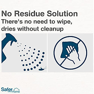 Safer Brand Safer Home SH110 Indoor Ant, Fly, Roach, Spider, Silverfish & Flea Killer Ready-to-Use Spray – Made with Natural Oils – 24 fl oz, Blue