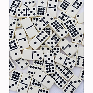 Dominos Game Double 9 - Dominos Set for Adults and Kids Ages 8 and up - Double Nine Dominoes Set, Classic Board Games - Domino Set for Family Game Nights - Double Nine Dominos Set 55 Tiles with Case