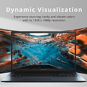 2022 ASUS VivoBook 15 15.6" FHD Touchscreen Laptop Computer, Intel Core i3-1115G4 Processor, 8GB RAM, 256GB SSD, Backlit Keyboard, Intel UHD Graphics, VGA Webcam, Win 10S, Gray, 32GB SnowBell USB Card