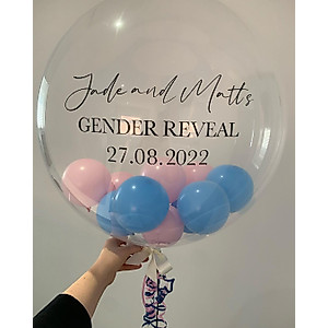 Tcwlyfc Big Clear Balloons for Stuffing- 15Pack 26inch Wide Mouth Bobo Balloons for Stuffing, Bulk Transparent Balloons Decor For Valentine's Day, Birthday, Weddings, Baby Showers, Party Decorations