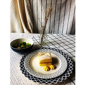 Bowla 12-Piece Melamine Dinnerware Set - Service for 4 (Bluegrass), BPA free and dishwasher safe