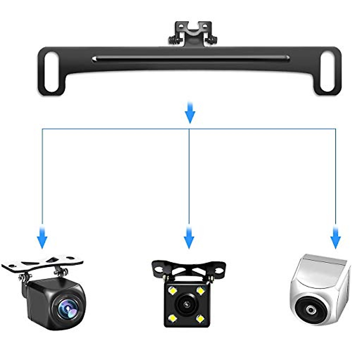 BABYL Universal Car Rear View Camera License Plate Kit Accessories, Only Holder for Backup Camera Reverse Camera