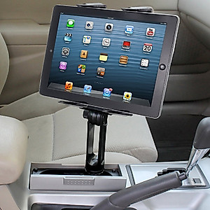 ChargerCity Xtreme Tablet Drinks Beverage Cup Holder Mount w/10inch Long Arm & 360º Swivel Adjust for All 7"-12" Screen Tablet Like iPad PRO Air Mini Galaxy Tab Surface Pro/Book