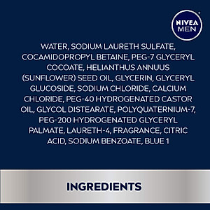 Nivea Men Sport Body Wash with Revitalizing Minerals, Tangerine and Pepper Scent, 3-in-1 Men's Body Wash, Face and Hair, Paraben Free, Vegan Formula, 16.9 Fl Oz Bottle, Pack of 3