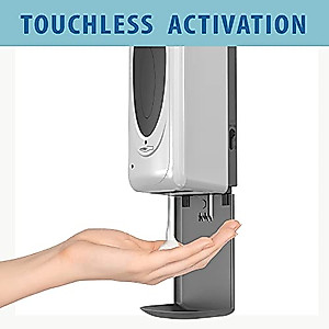 iTouchless Sensor Sanitizer Dispenser with Wall Mount, 1000 ml Capacity, Accommodates Gel, Liquid, Alcohol, Touchless and Automatic for Enhanced Hygiene in Lobbies, Stores, Schools, Healthcare