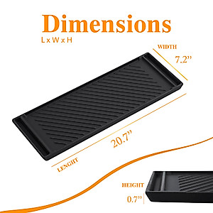 Atgestore DG61-00859A Griddle Replacement for Samsung stove Parts Top Griddle Plate, Reversible Cast Iron Center Griddle for Samsung Gas Range Parts NX58H5600SS NX58H9500WS Burner Griddle Pan 1 Pack